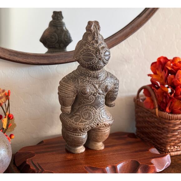 Source Unknown | Art | Japanese Jomon Dogu Replica Black Dark Brown ...